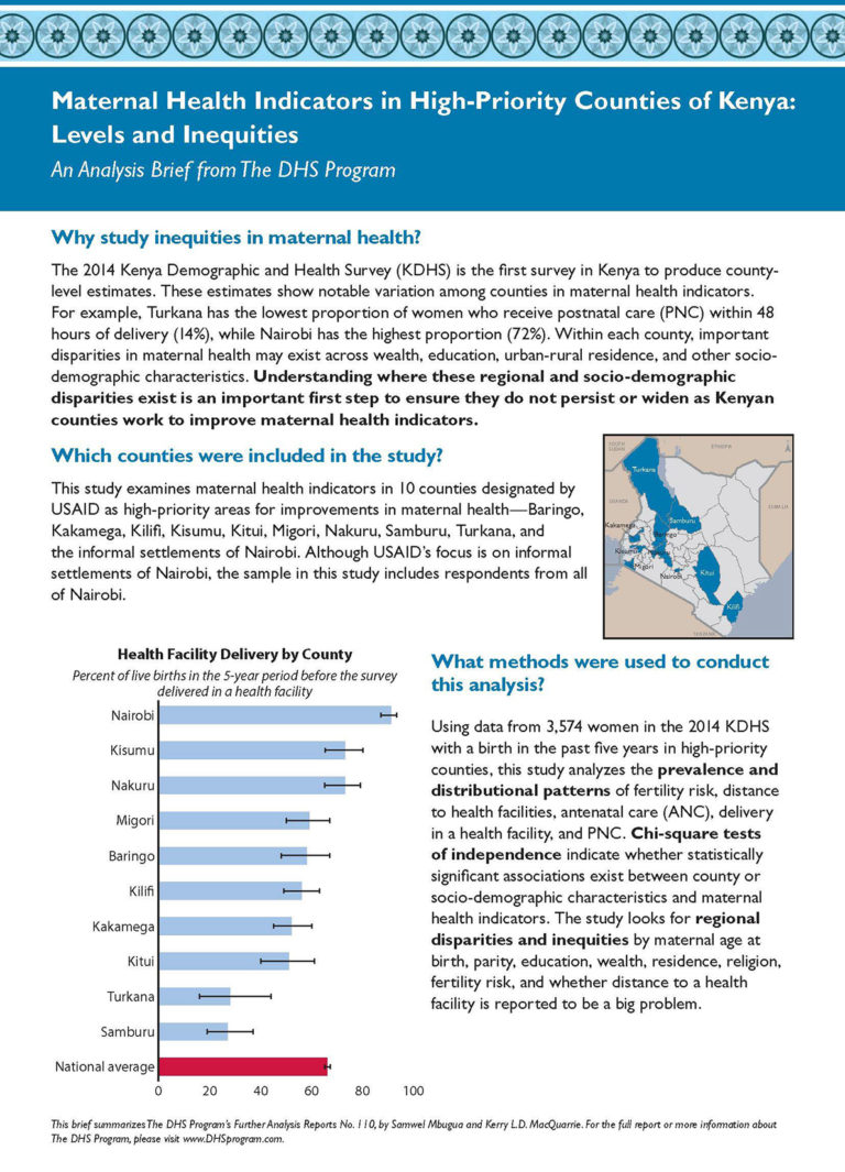 Introducing DHS Program Analysis Briefs - The DHS Program Blog